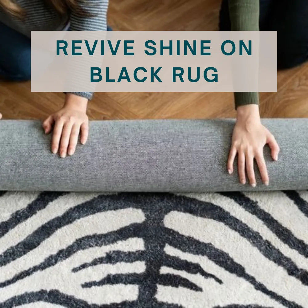 How to Revive the Shine on a Black Rug