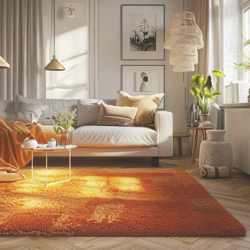How to Use Orange Rugs to Brighten Up Small Spaces